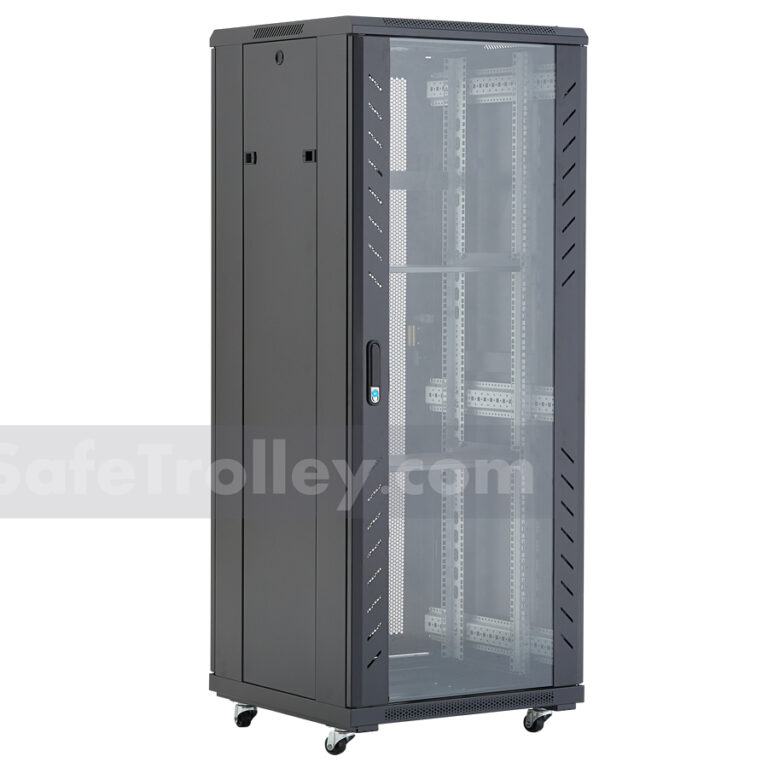 6U Wall Mount Server Rack W6406M Mesh Door - SafeTrolley