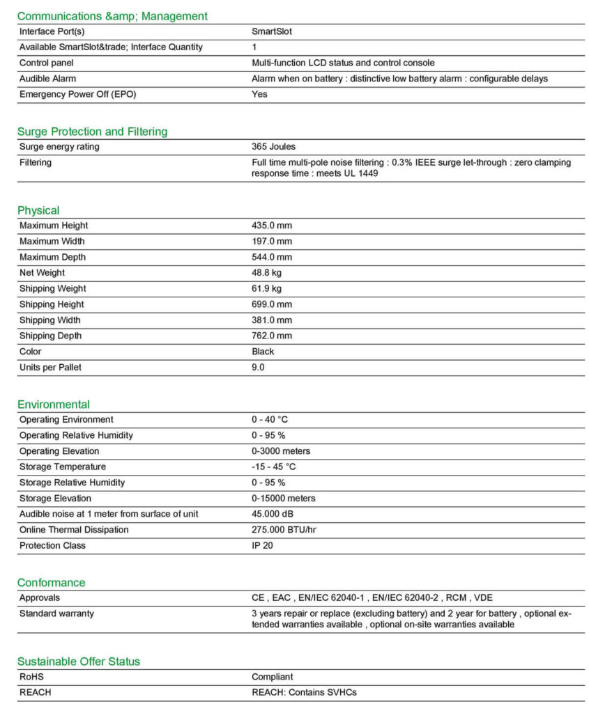 APC SMART-UPS 2200VA 230V SMT2200I - SafeTrolley