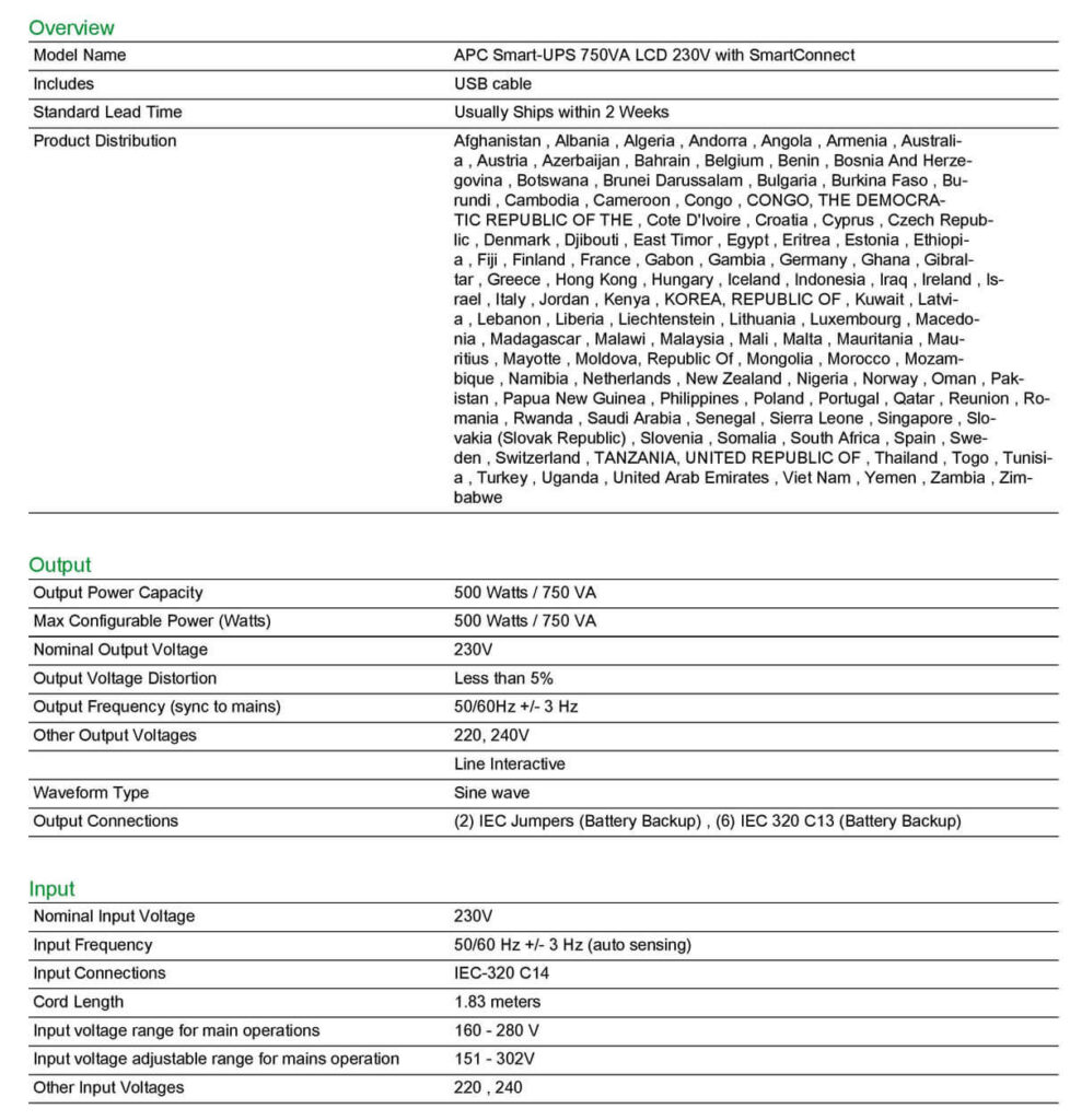 APC Smart-UPS 750VA 230V SMT750IC - SafeTrolley