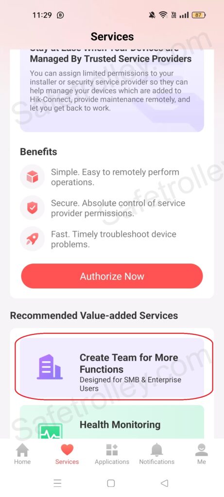 How to Create Hik-Connect Team and Use the Cloud Service - SafeTrolley