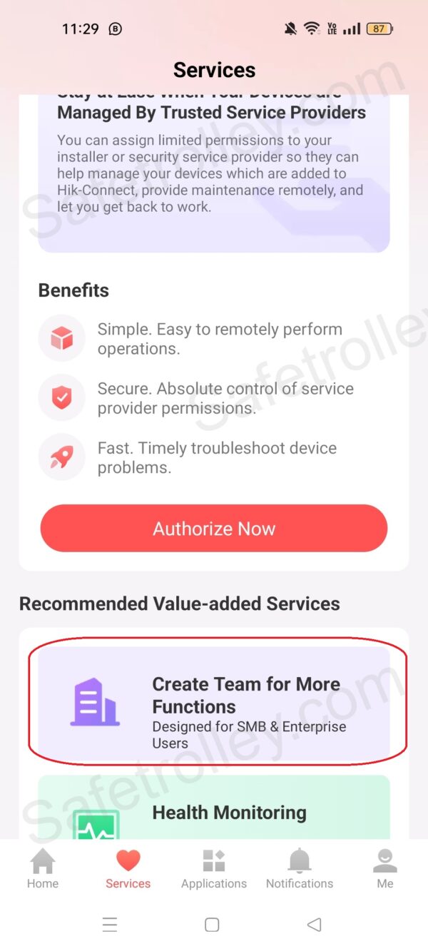 How to Create Hik-Connect Team and Use the Cloud Service - SafeTrolley