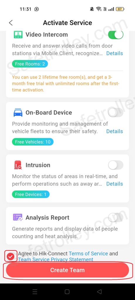 How to Create Hik-Connect Team and Use the Cloud Service - SafeTrolley