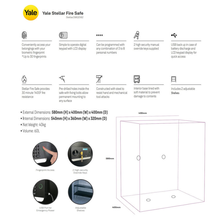Yale Fire Safe Stellar 580/DB2 - SafeTrolley