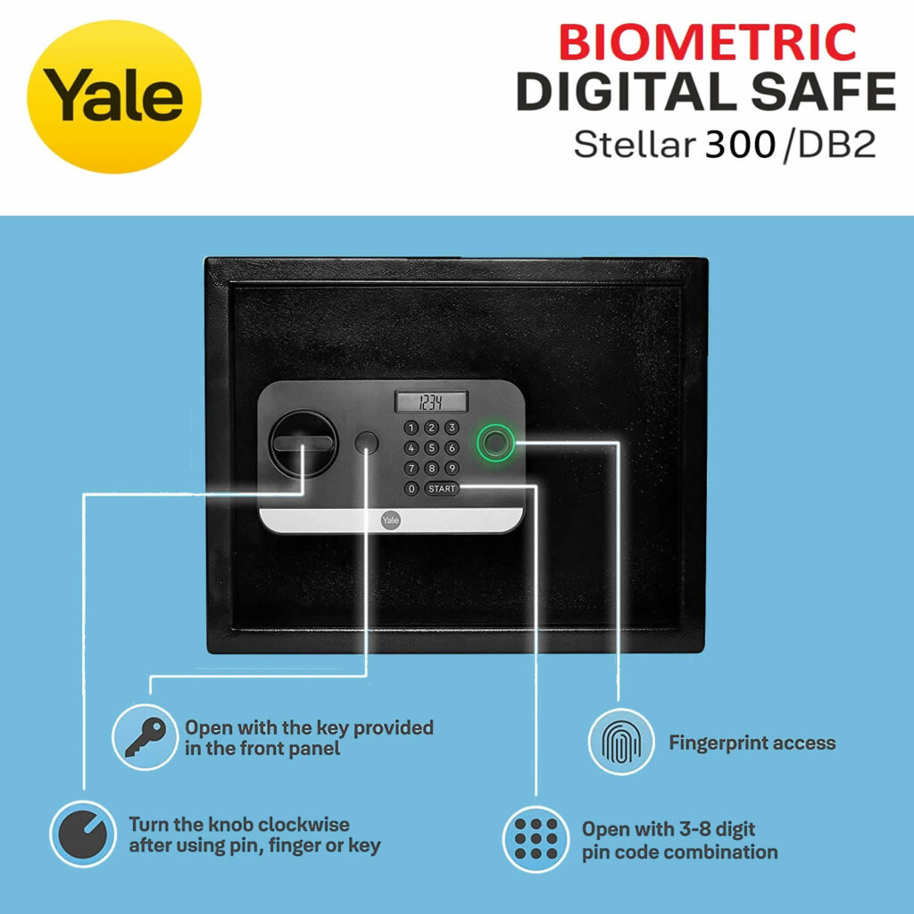 Yale Fingerprint Safe Stellar 300/DB2 - SafeTrolley