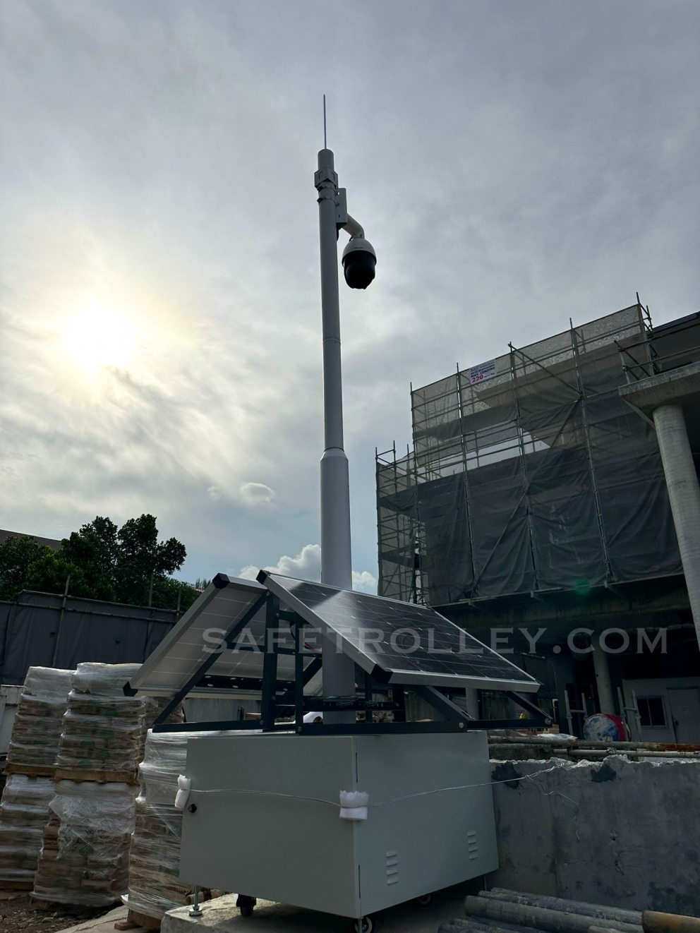 Solar Powered CCTV Solution - SafeTrolley